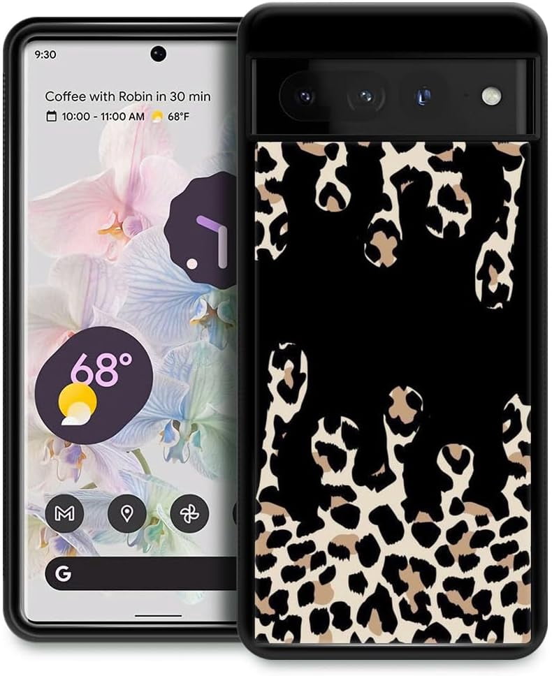 Case Compatible with Google Pixel 7A, Water Droplet Leopard Print Anti ...