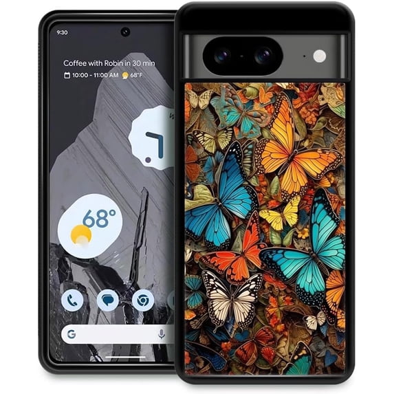 Case Compatible with Google Pixel 8, Butterfly Valley Anti-Drop ...