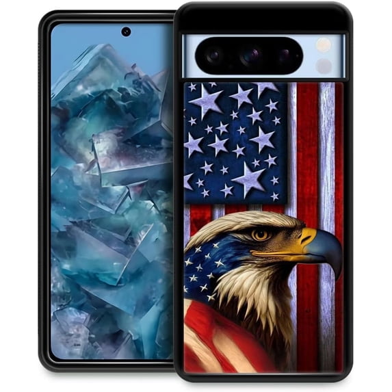 Case Compatible with Google Pixel 8 Pro, American Eagle USA Flag Anti ...