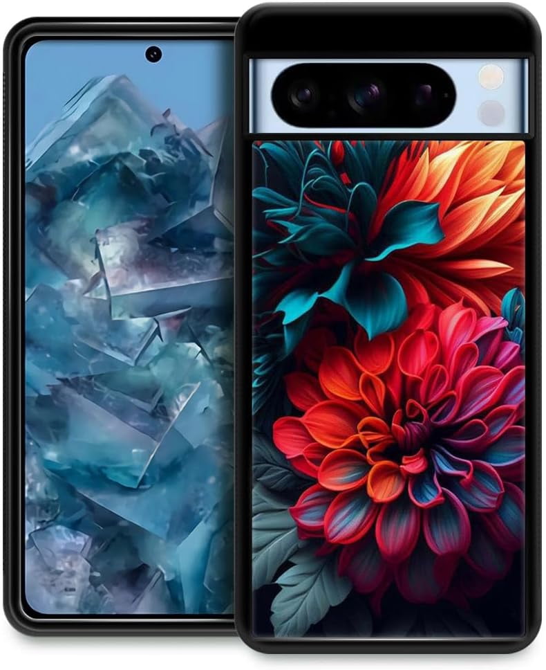 Case Compatible with Google Pixel 8 Pro, Bright Flowers Anti-Drop ...