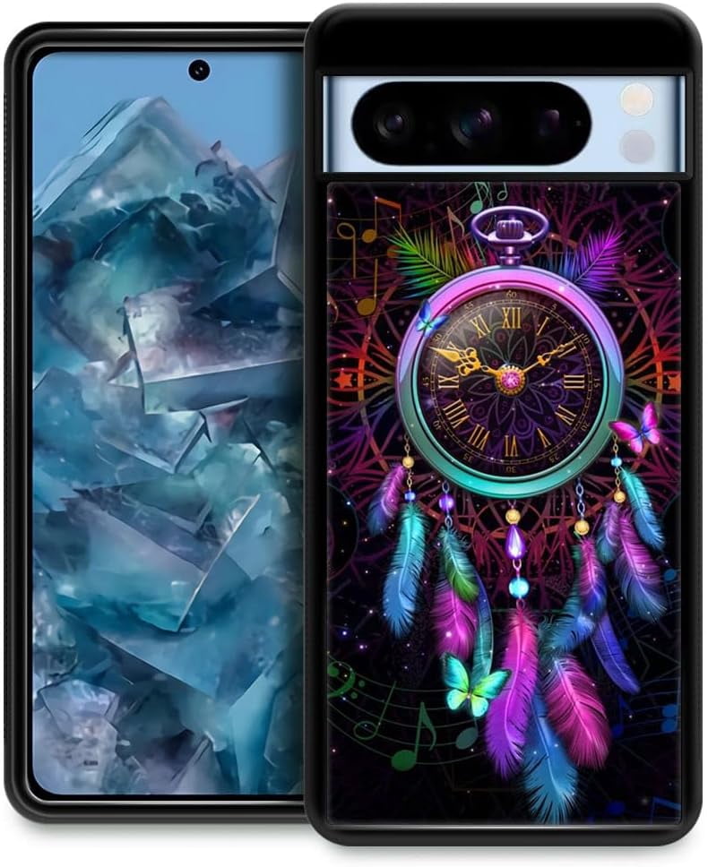 Case Compatible with Google Pixel 8 Pro, Dream Catcher Clock Anti-Drop ...