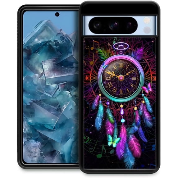 Case Compatible with Google Pixel 8 Pro, Dream Catcher Clock Anti-Drop ...