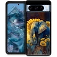 Case Compatible with Google Pixel 8 Pro, Sunflowers and Elephants Anti ...
