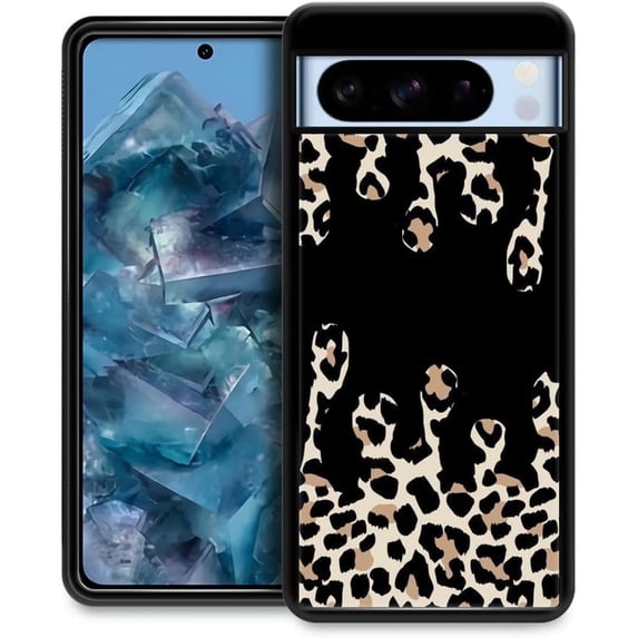 Case Compatible with Google Pixel 8 Pro, Water Droplet Leopard Print ...