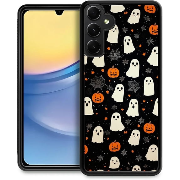 Case Compatible with Samsung Galaxy A16, Halloween Cute Spooky Pumpkins ...