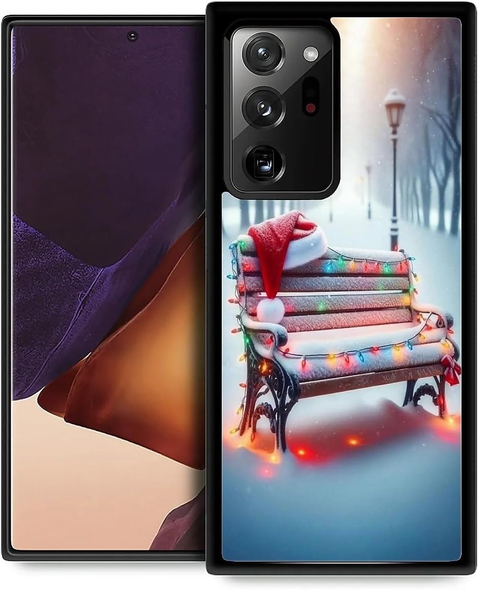 Case Compatible with Samsung Galaxy Note 20 Ultra, Christmas Bench Anti ...