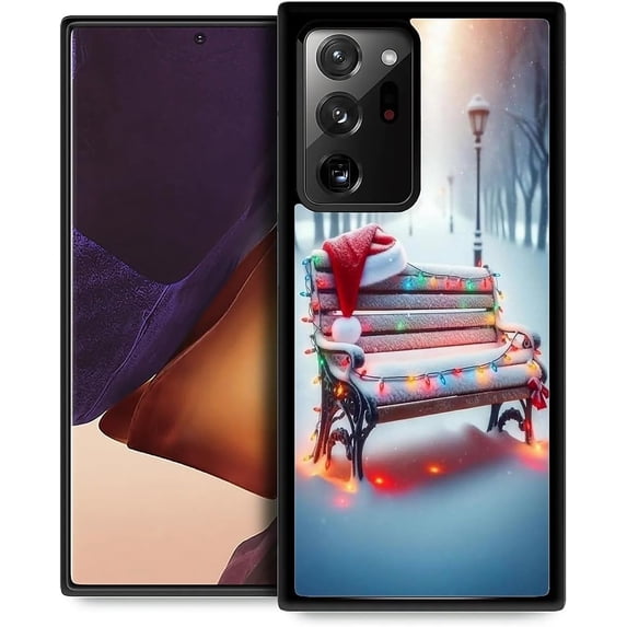 Case Compatible with Samsung Galaxy Note 20 Ultra, Christmas Bench Anti ...