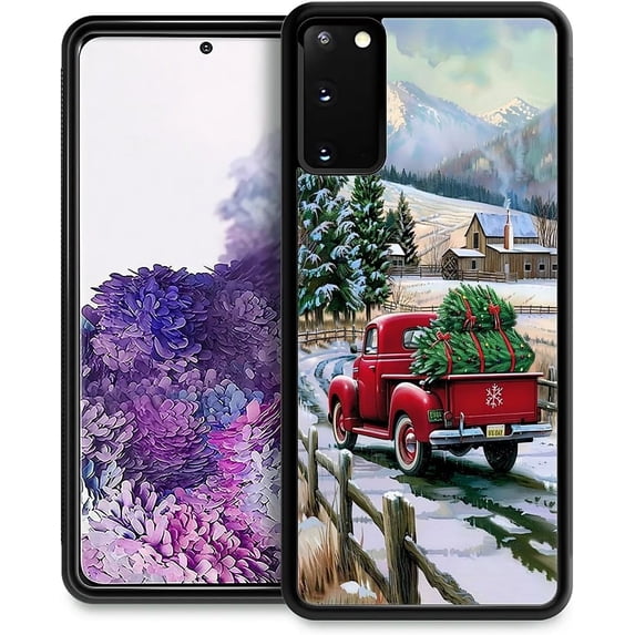 Case Compatible with Samsung Galaxy S20, Christmas Tree Car Anti-Drop ...