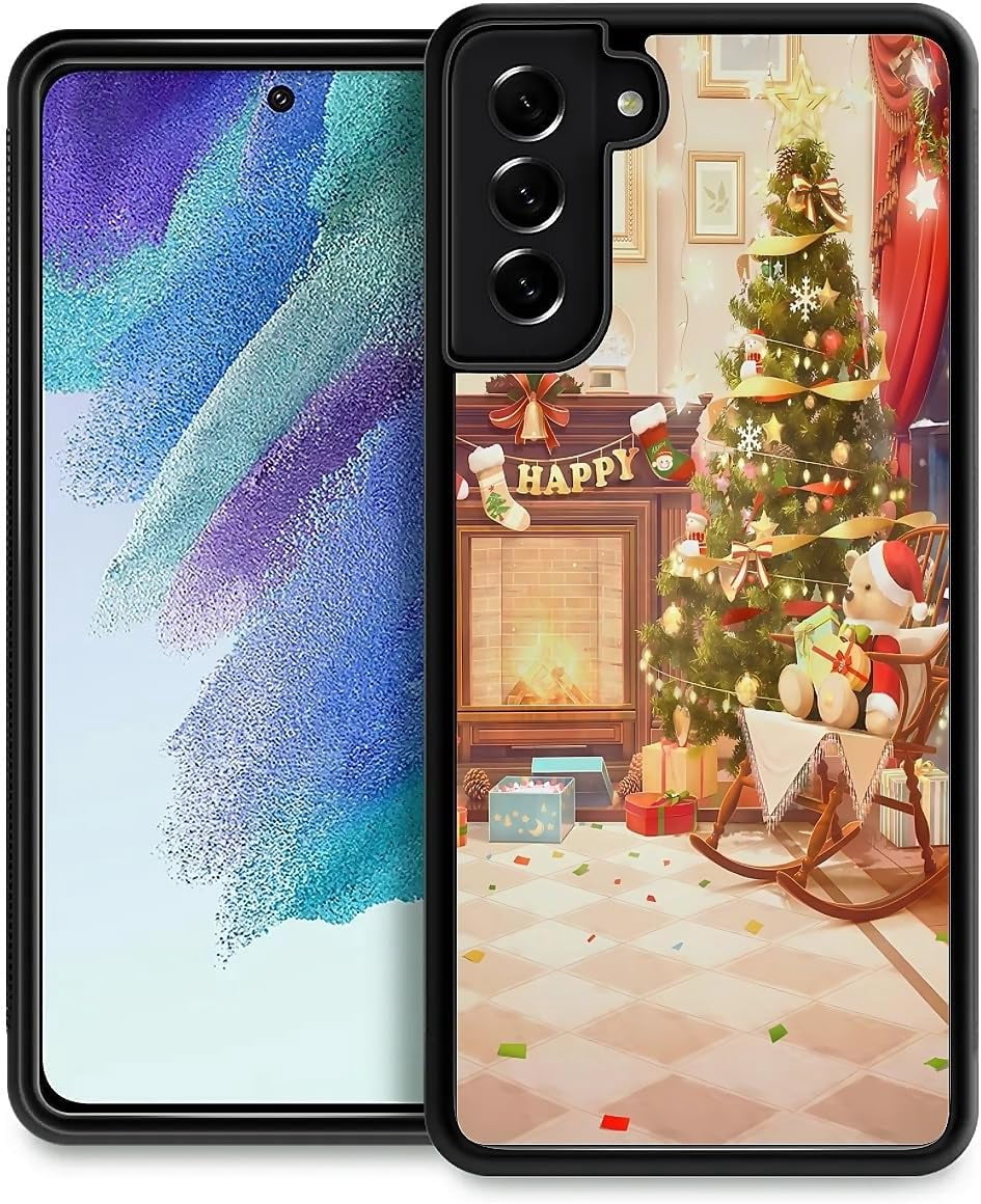 Case Compatible with Samsung Galaxy S21 Plus, Christmas Bear Anti-Drop ...
