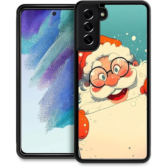 Case Compatible with Samsung Galaxy S22, Christmas - Happy Santa Claus ...