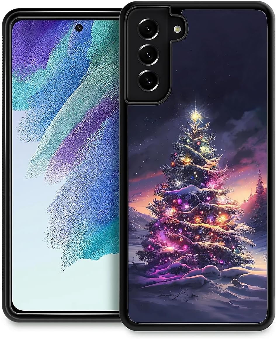 Case Compatible with Samsung Galaxy S22, Christmas Tree of The Night ...
