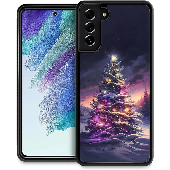 Case Compatible with Samsung Galaxy S22, Christmas Tree of The Night ...