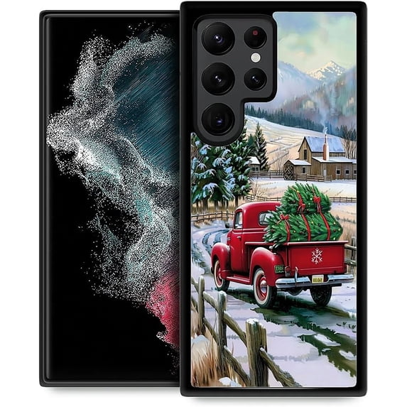 Case Compatible with Samsung Galaxy S23 Ultra, Christmas Tree Car Anti ...