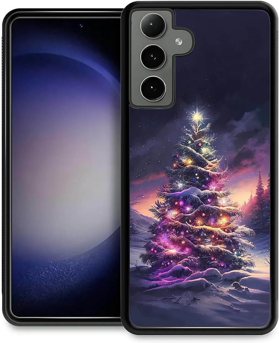 Case Compatible with Samsung Galaxy S24 Plus, Christmas Tree of The ...
