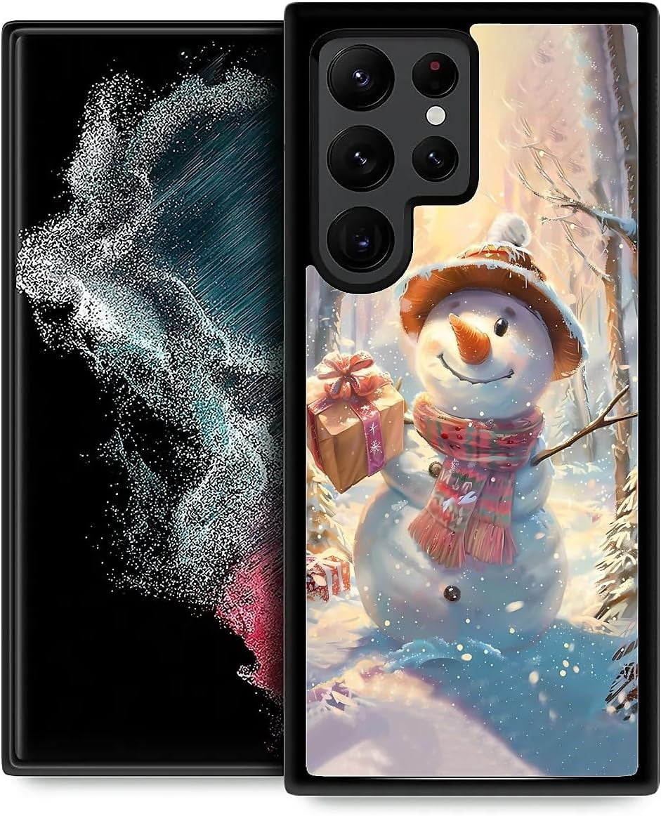 Case Compatible with Samsung Galaxy S24 Ultra, Christmas - Snowman ...