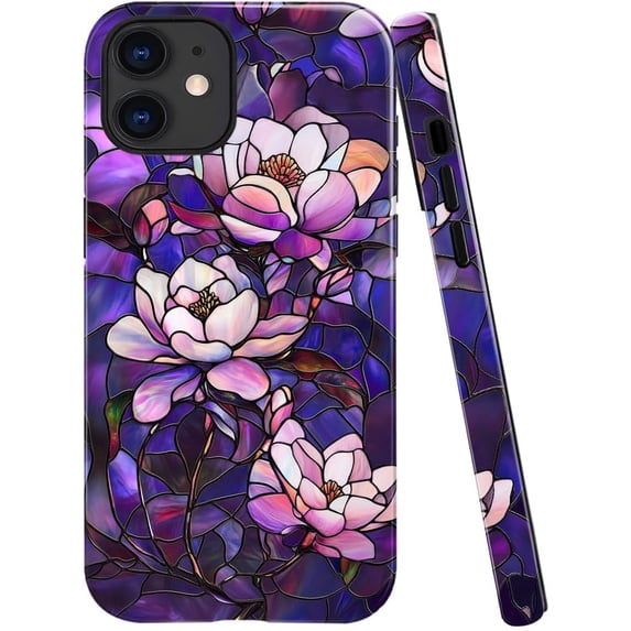 Case Compatible with iPhone 12, Glossy Durable Shock Protection Cover ...