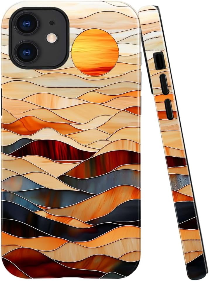 Case Compatible with iPhone 12, Glossy Durable Shock Protection Cover ...