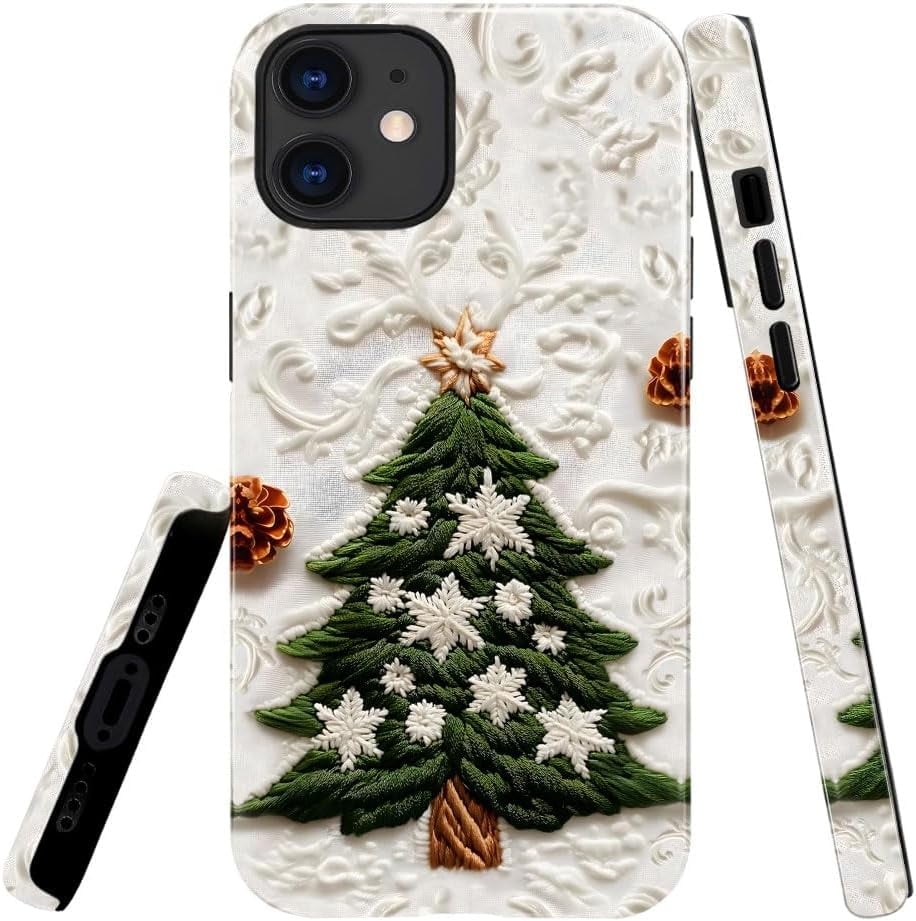 Case Compatible with iPhone 12,Scratch Resistant Hybrid 2-Layer Hard Shell Bright Phone Case ...