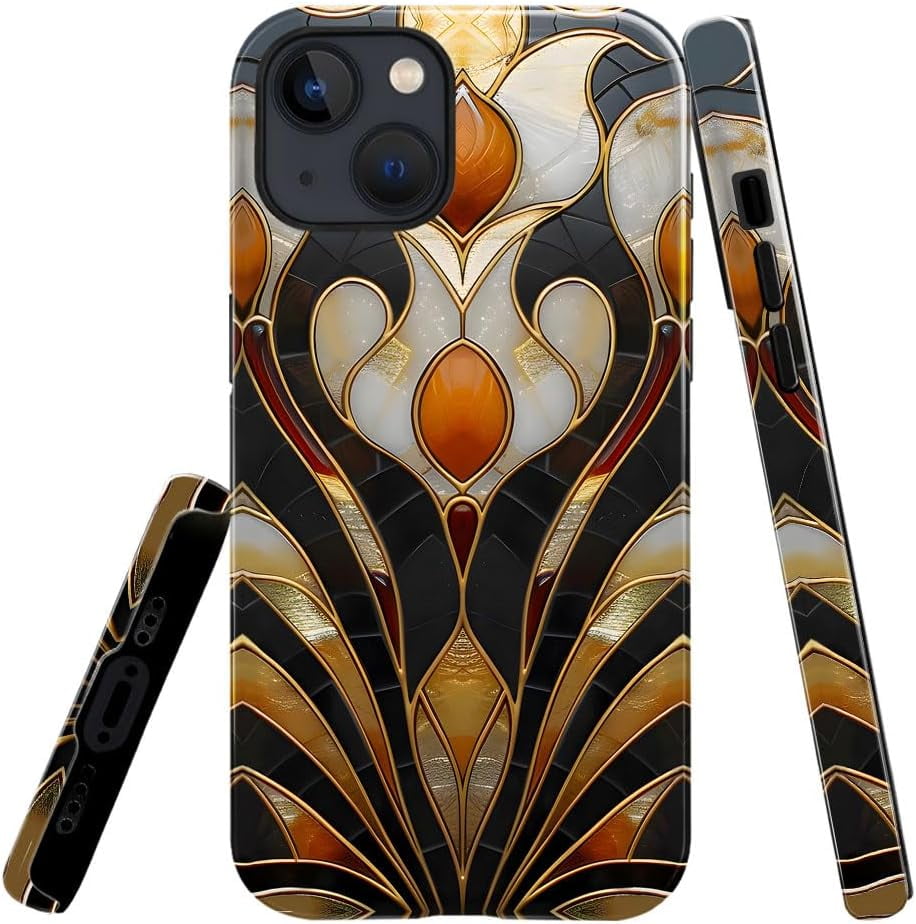 Case Compatible with iPhone 13,Scratch Resistant Hybrid 2-Layer Hard ...