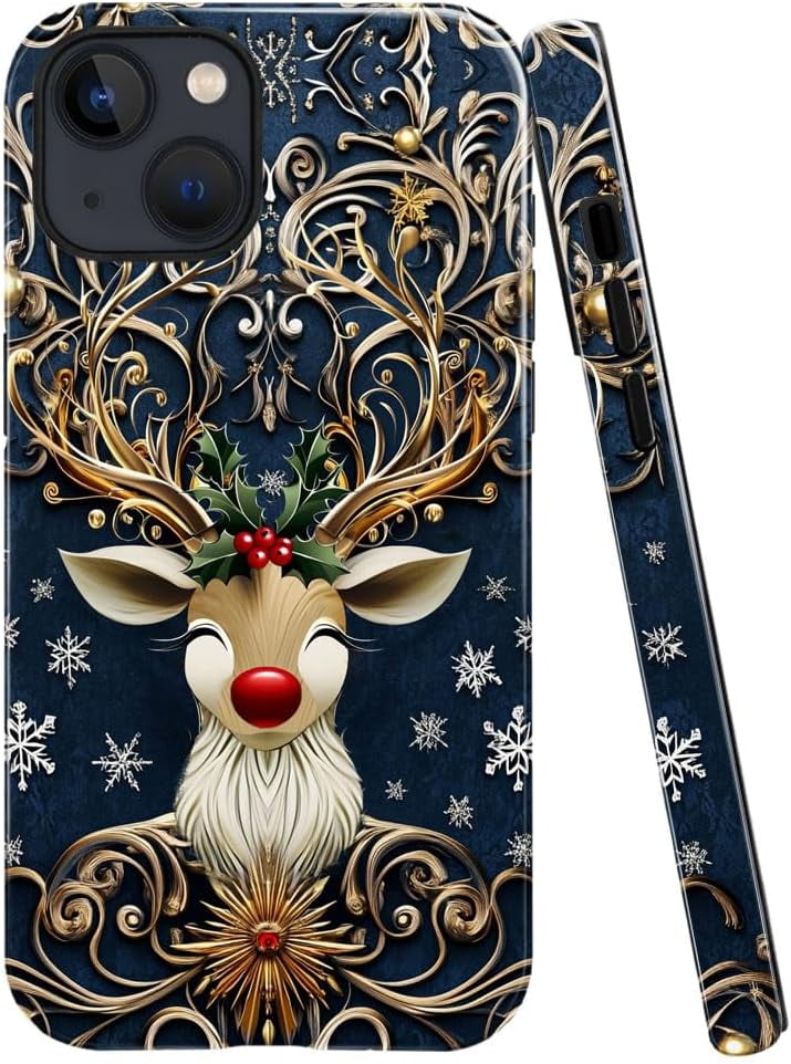 Case Compatible with iPhone 15 Plus,Glossy Hybrid 2-Layer Hard Shell ...