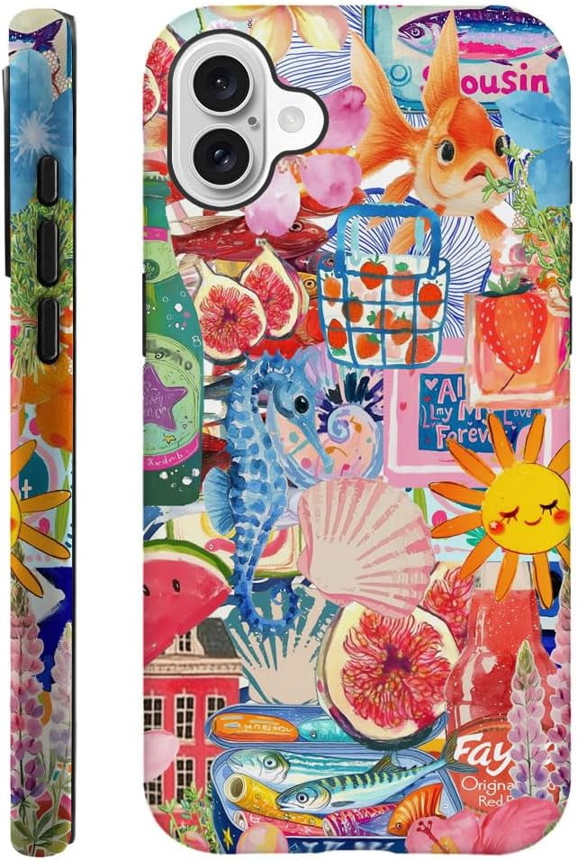 Case Compatible with iPhone 16, Durable Shock Protection Cover for Girl ...