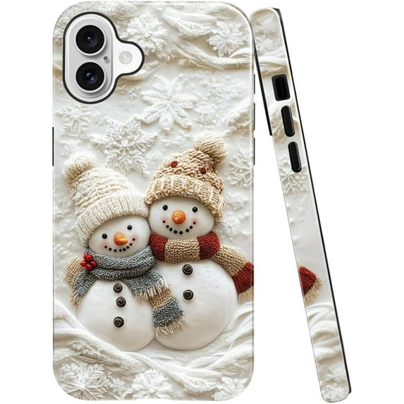 Case Compatible with iPhone 16 Plus,Glossy Hybrid 2-Layer Hard Shell ...