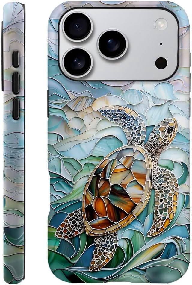 Case Compatible with iPhone 17 Pro, Fall Prevention Hybrid 2-Layer Hard ...