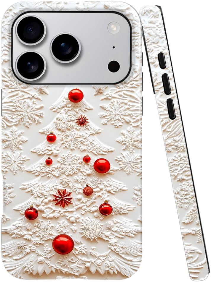 Case Compatible with iPhone 17 Pro,Glossy Hybrid 2-Layer Hard Shell ...