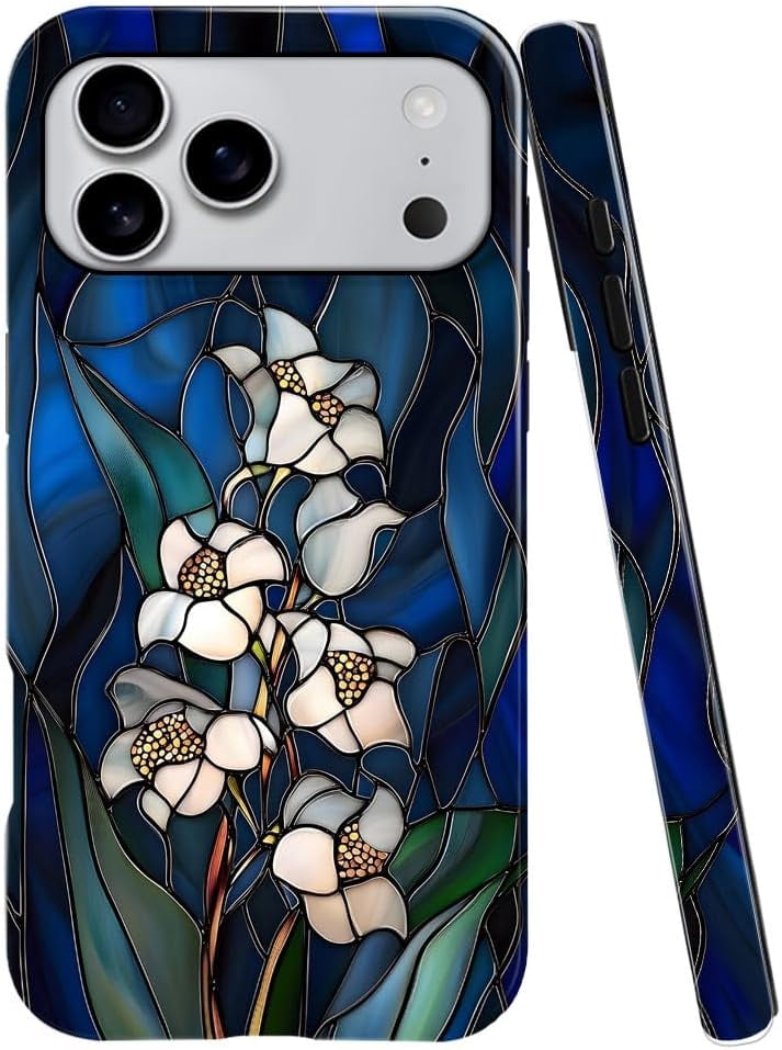 Case Compatible with iPhone 17 Pro Max,Glossy Hybrid 2-Layer Hard Shell ...