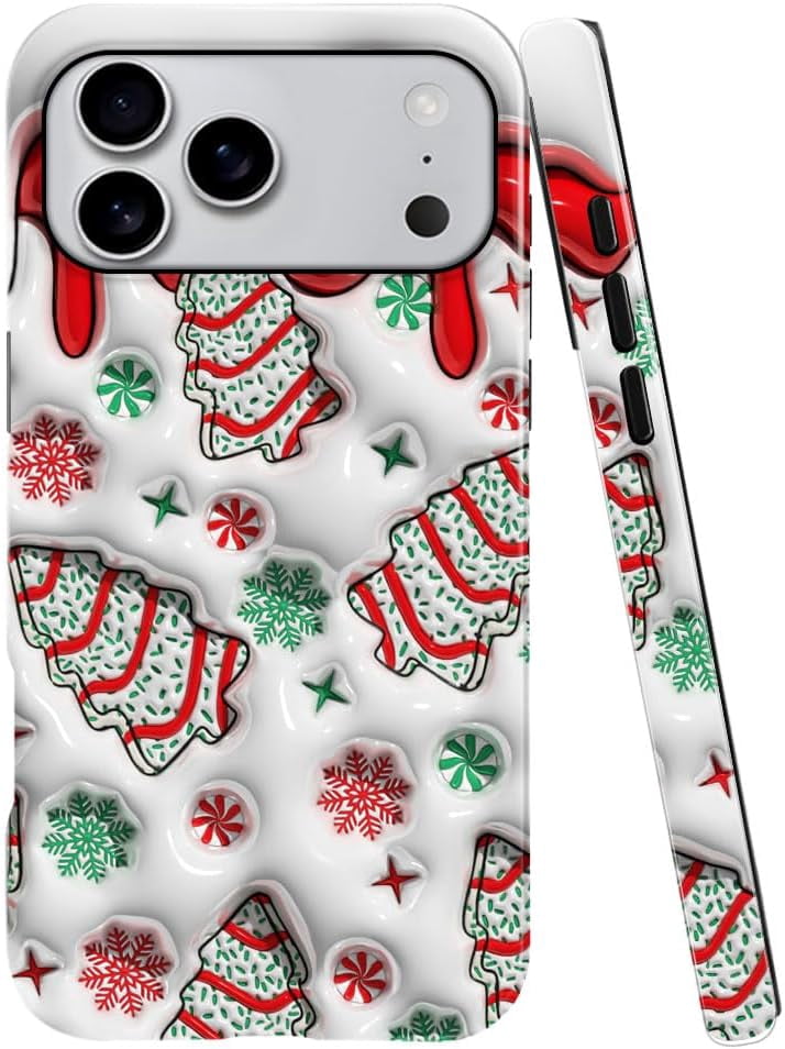 Case Compatible with iPhone 17 Pro Max,Glossy Hybrid 2-Layer Hard Shell ...