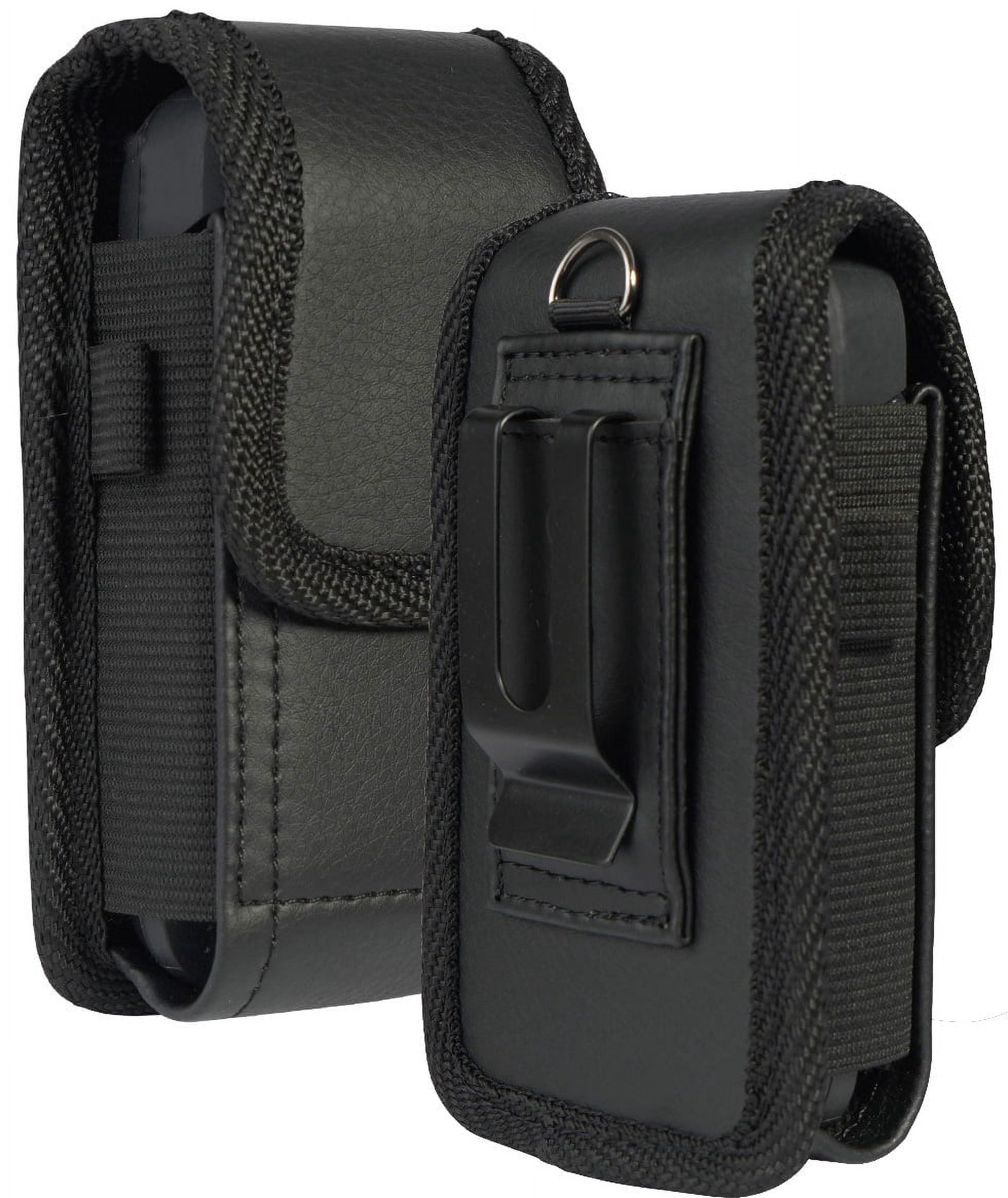 Case for Consumer Cellular Flip Phone, Nakedcellphone Black Vegan ...