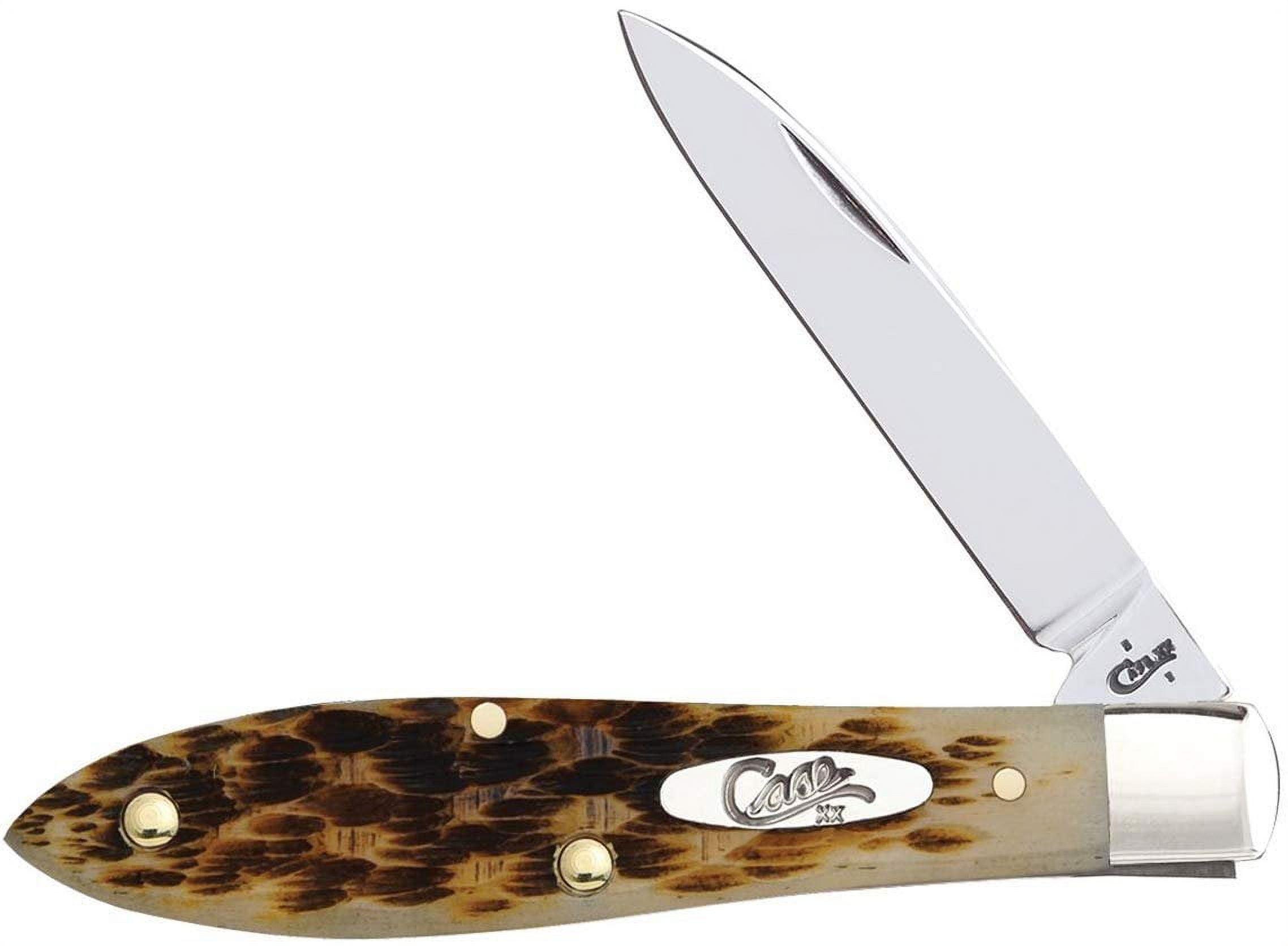 Case Cutlery Case Amber Bone Tear Drop Pocket Knife - Walmart.com