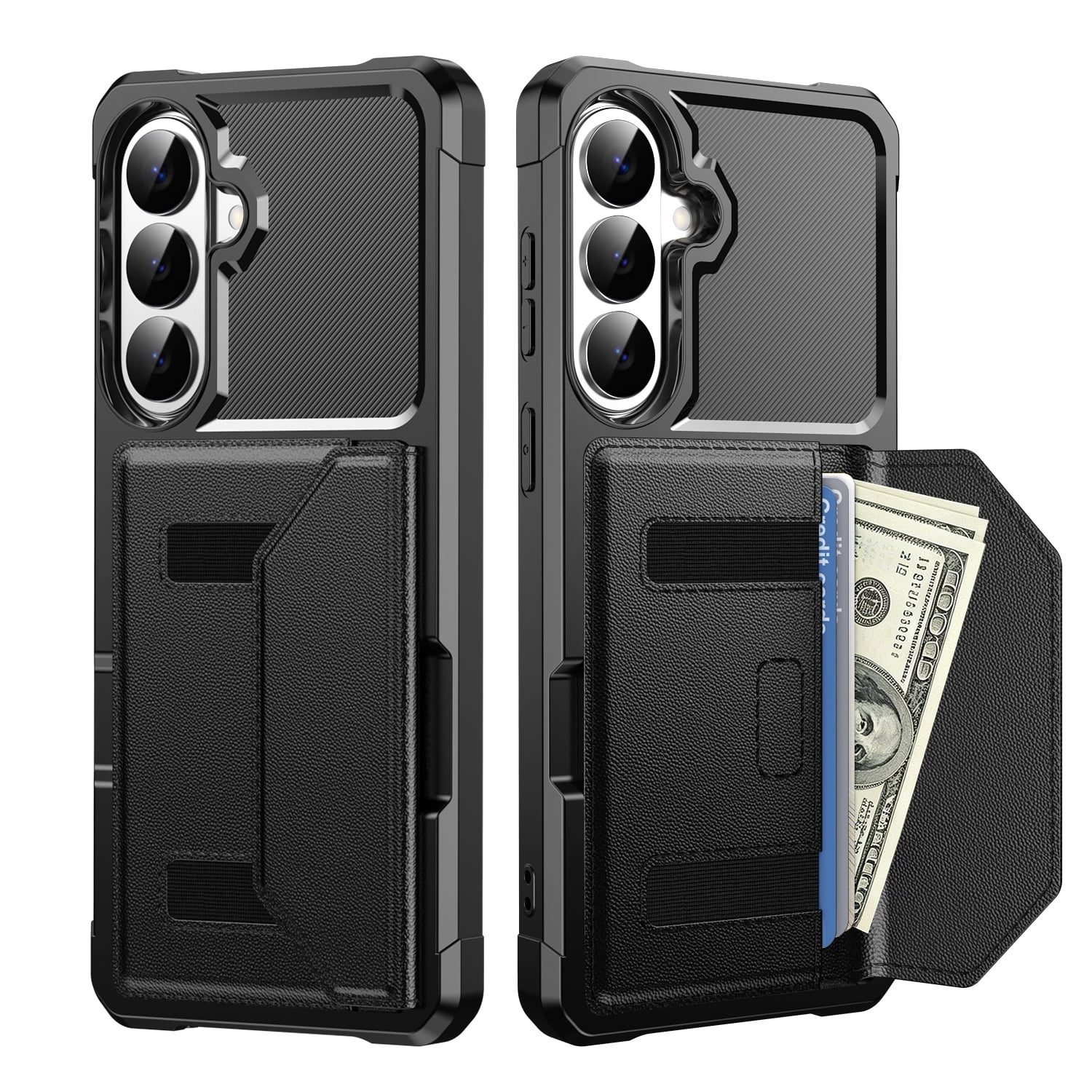 Case Designed for Samsung Galaxy A25 5G, Hybrid PU Leather + PC ...