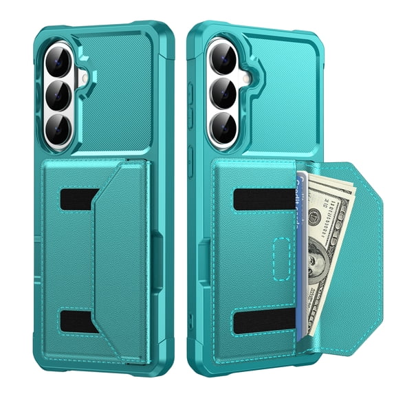 Case Designed for Samsung Galaxy A55, Hybrid PU Leather + PC Protective ...