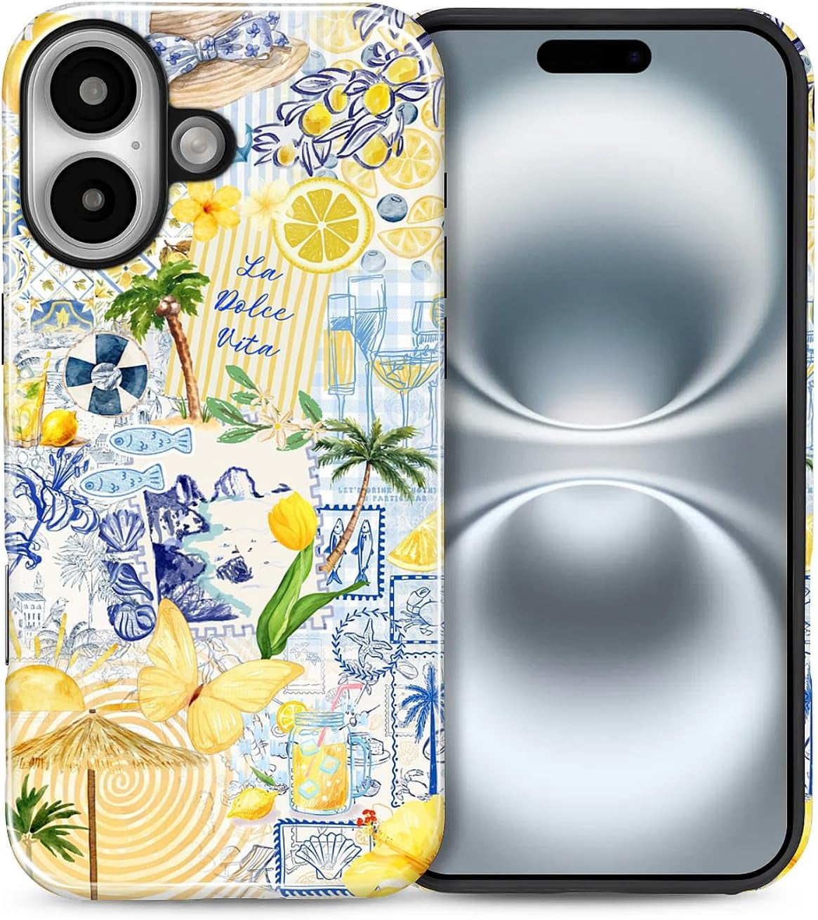 Case Designed for iPhone 16 Plus, Hybrid 2-Layer Case, Military-Grade ...