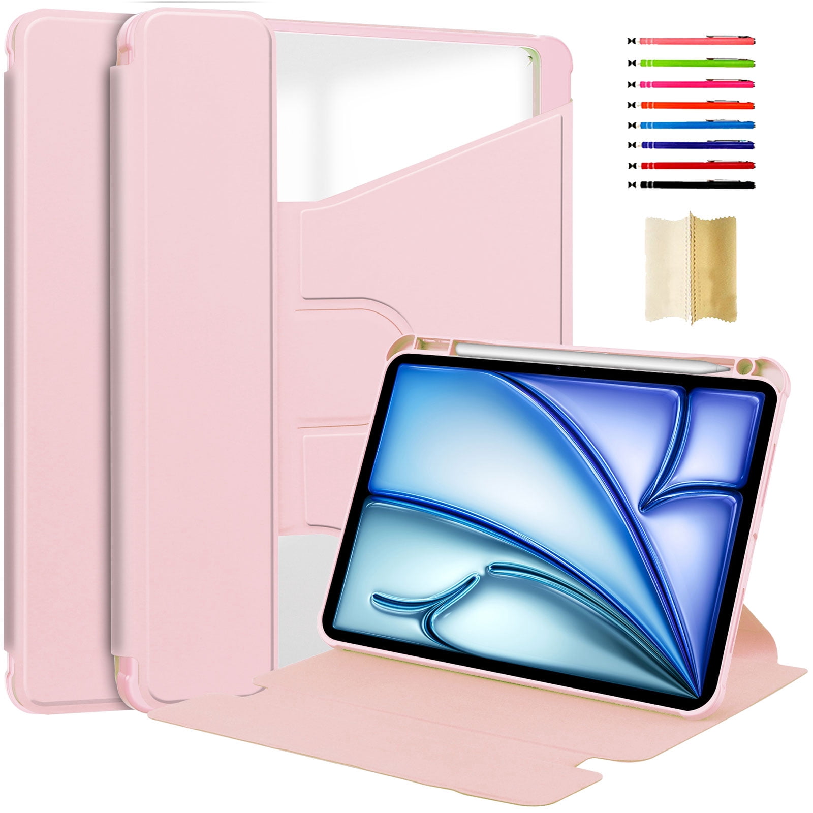 Case Designed for iPad Air 13 2024 with Pencil Holder - 360 Degree ...