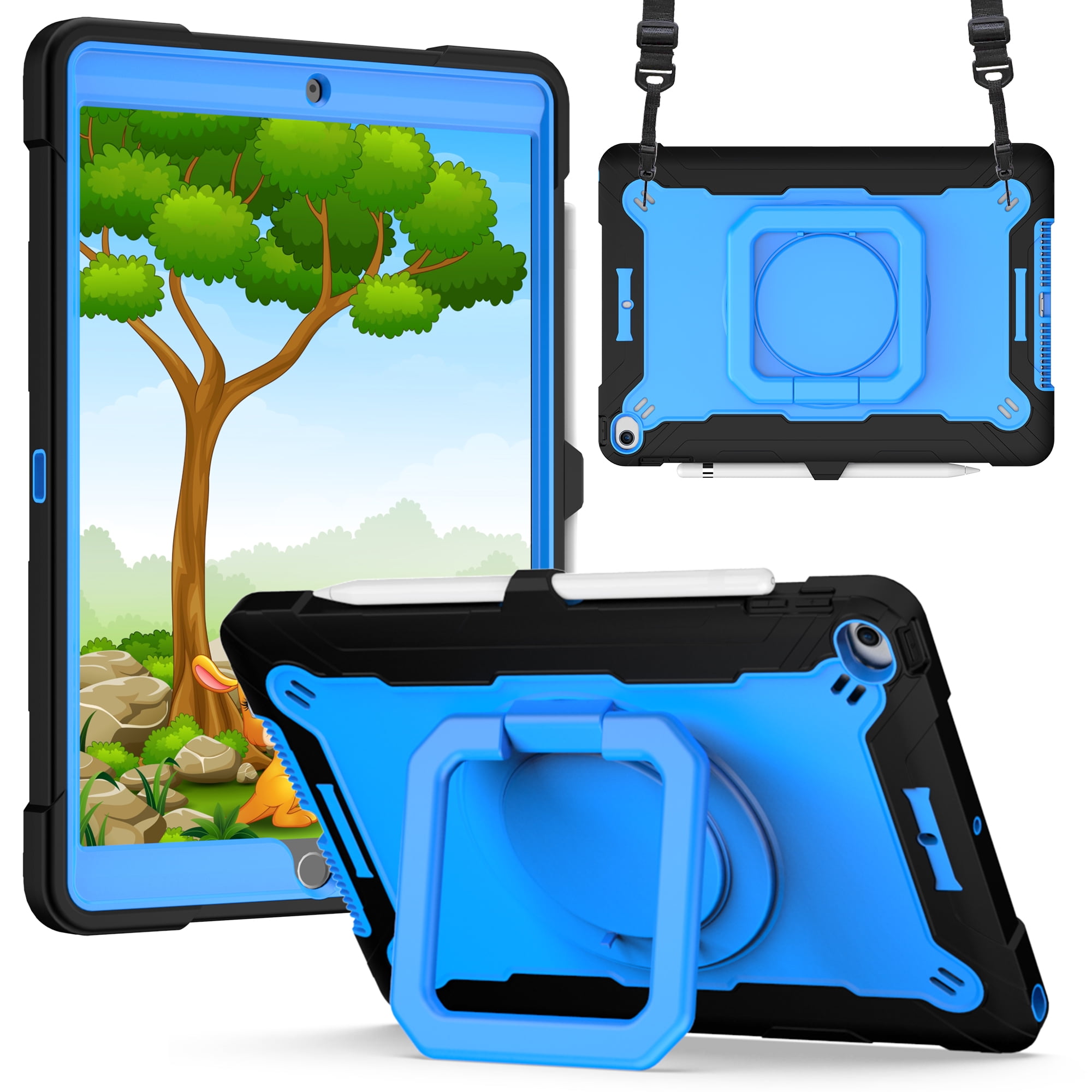 Case For Apple iPad Air (11 inch) 2024 Tough Hybrid Armor 3in1 with 360 ...