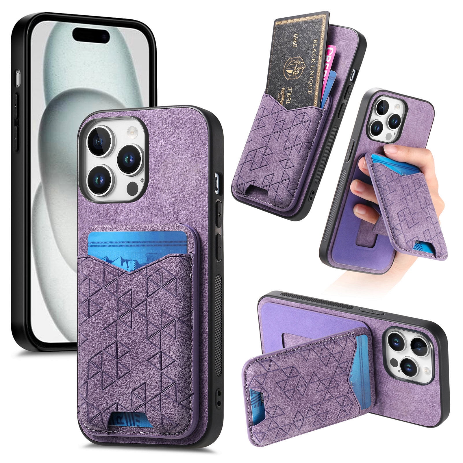 Case For Google Pixel 9 Vintage embossed phone case 2-in-1 card storage ...