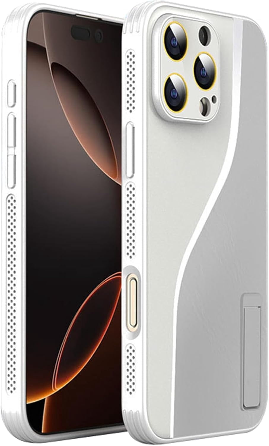 Case For IPhone 16/16 Pro/16 Pro Max, Metal Kickstand Heat Dissipation ...