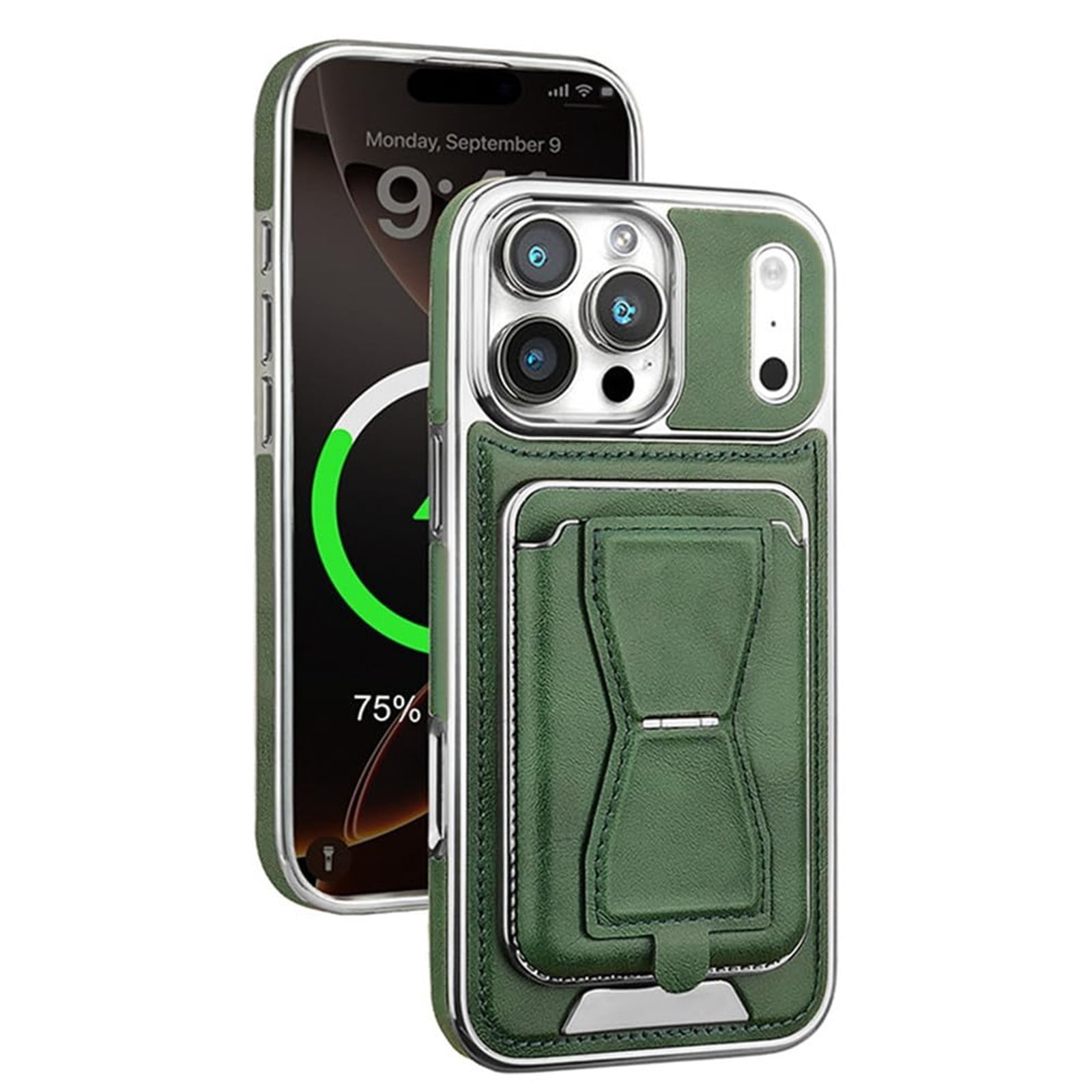 Case For IPhone 17 Pro Max/17 Pro/17 Air/17, PU Leather Shell With Card ...