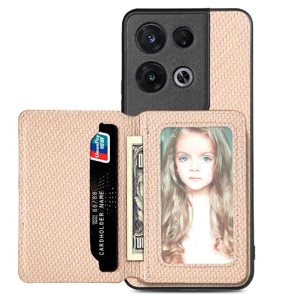 Case For OPPO Reno 8 Pro Magnetic Card Holder Complete Camera Safety ...