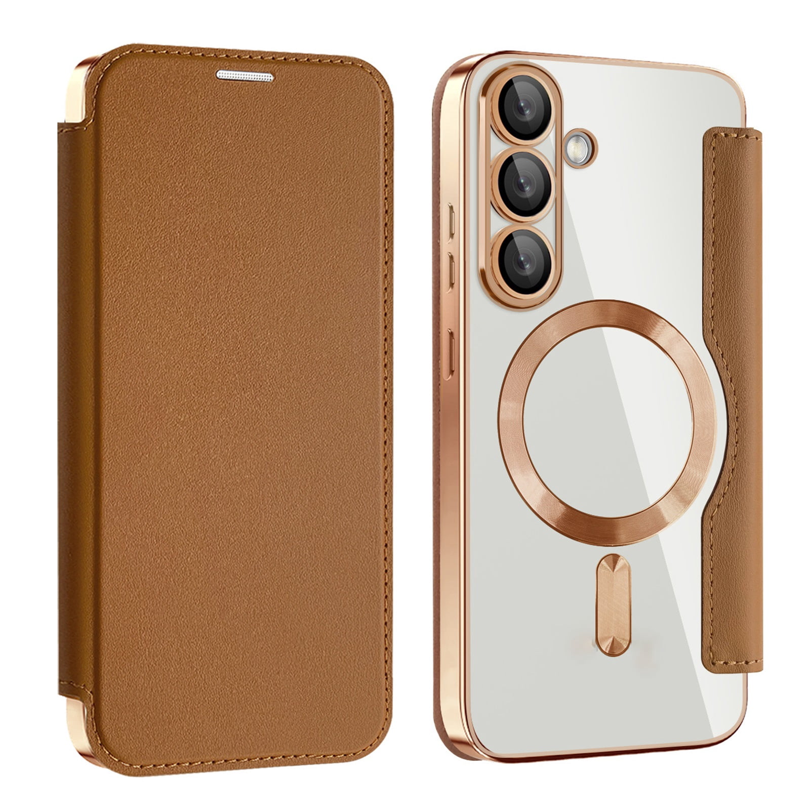 Case For Samsung Galaxy S25/S25 Ultra/S25 Plus, Leather Holding Card ...