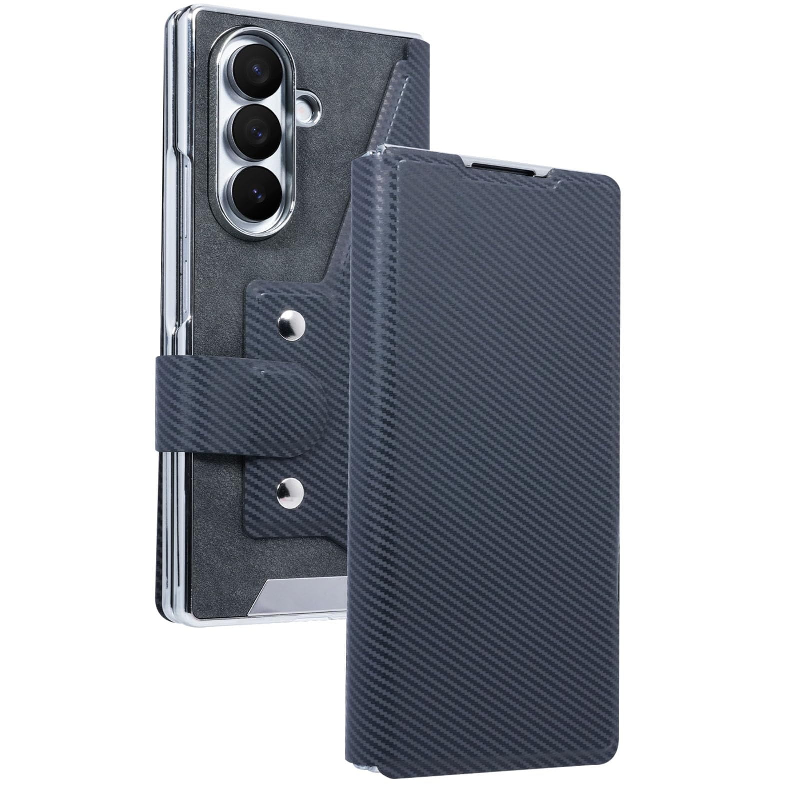 Case For Samsung Galaxy Z Fold 7, PU Leather Shell With Card Insertion ...