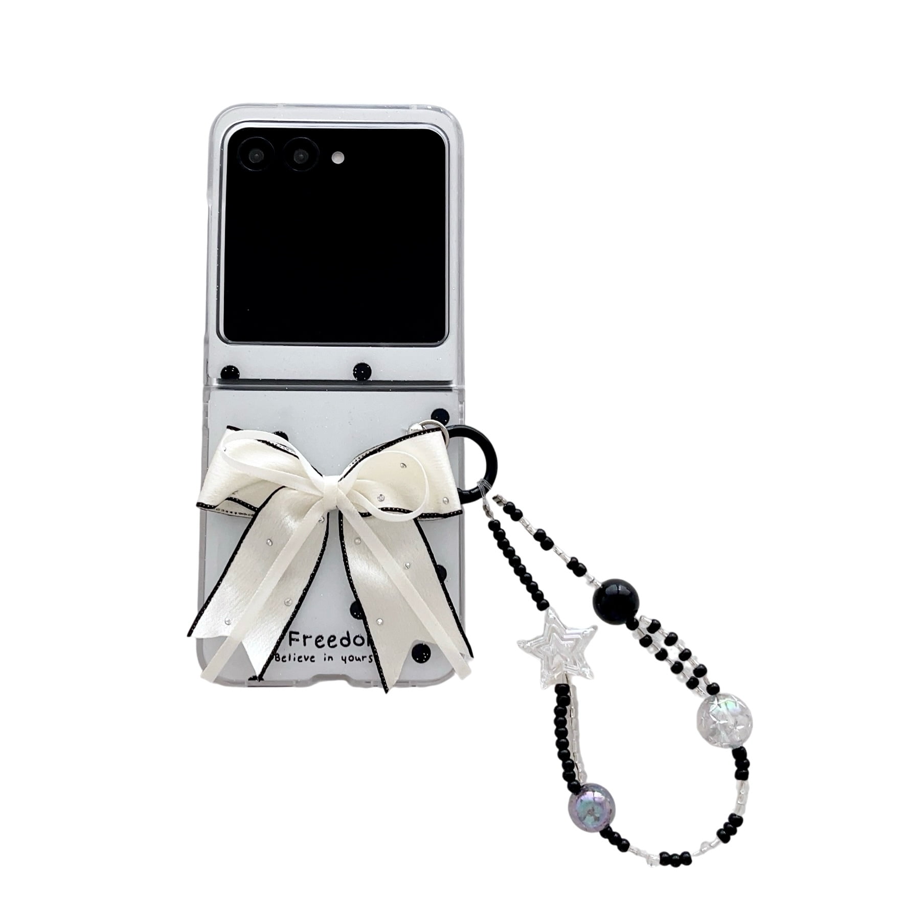 Case For Samsung Z Fold 4/5/6/7 with Detachable Chain Metal Wrist Strap ...