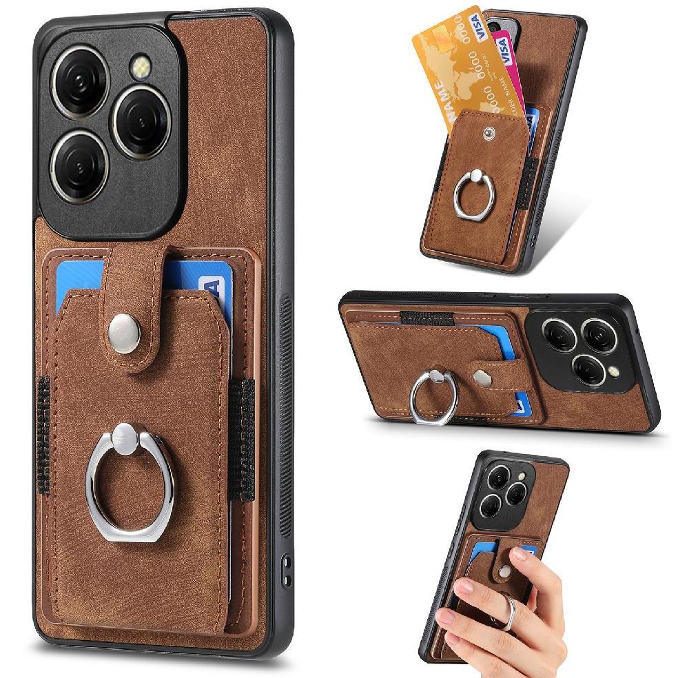 Case For Tecno Spark 20 Pro Magnetic Car Mount Ring Holder Stand Crad ...