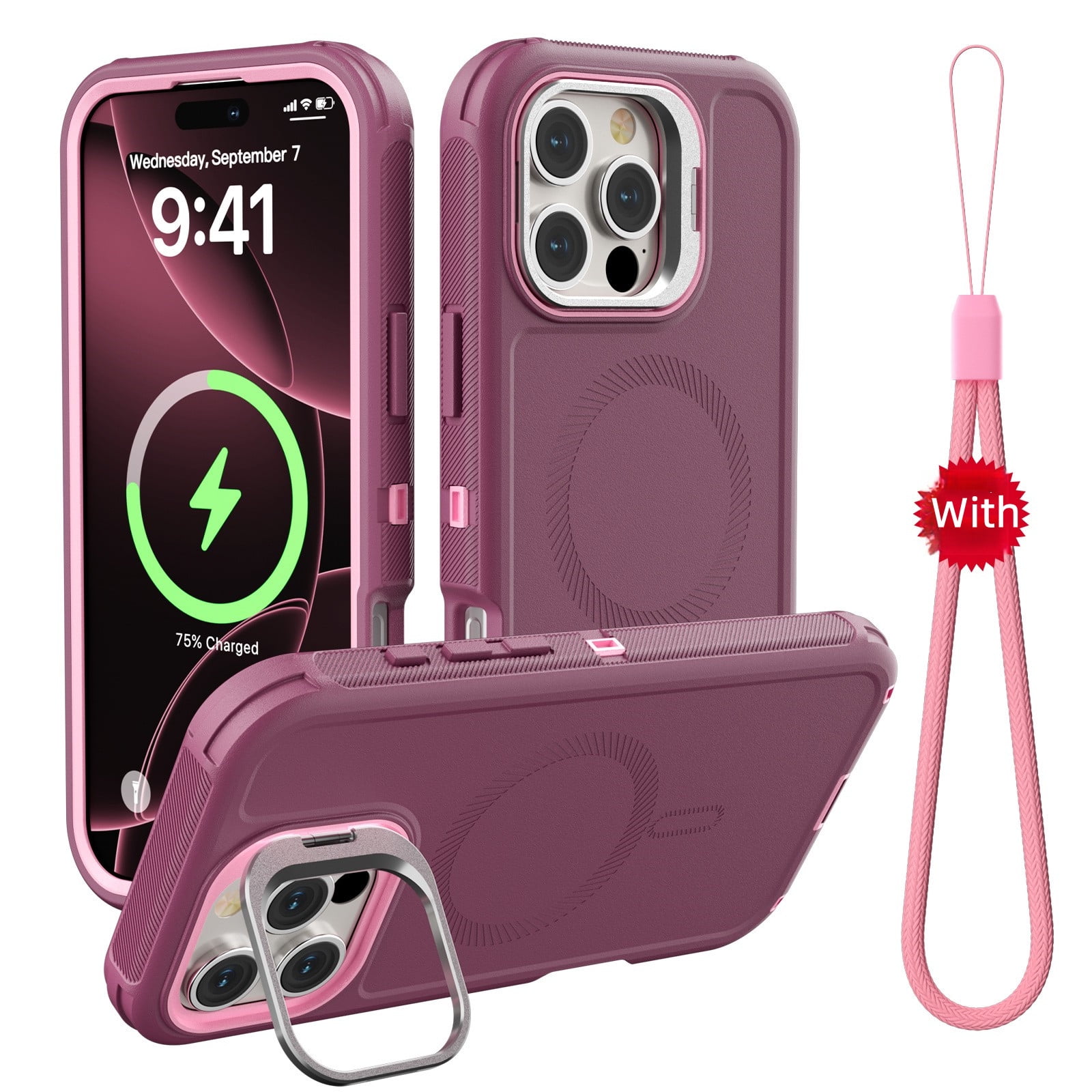 Case For iPhone 14 6.1 inch, Shockproof Rugged Protection With Camera ...