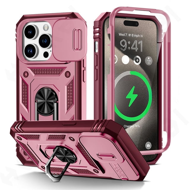 Case For iPhone 15 14 13 12 11 Pro XS Max XR 8 7 Plus Camera Slide ...