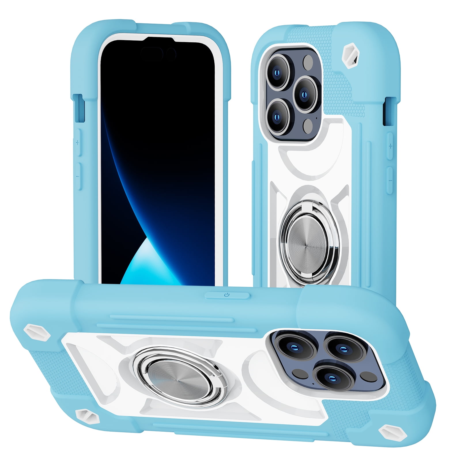 Case For iPhone 15 Pro Max,Decase Heavy Duty Armor Cover[Military Grade ...