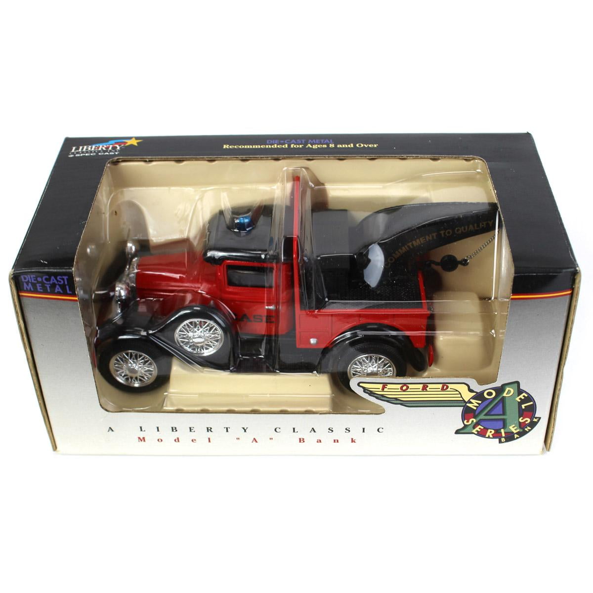 Case Ford Model A Wrecker Bank Truck Spec Cast Liberty Classic ZJD1058 ...