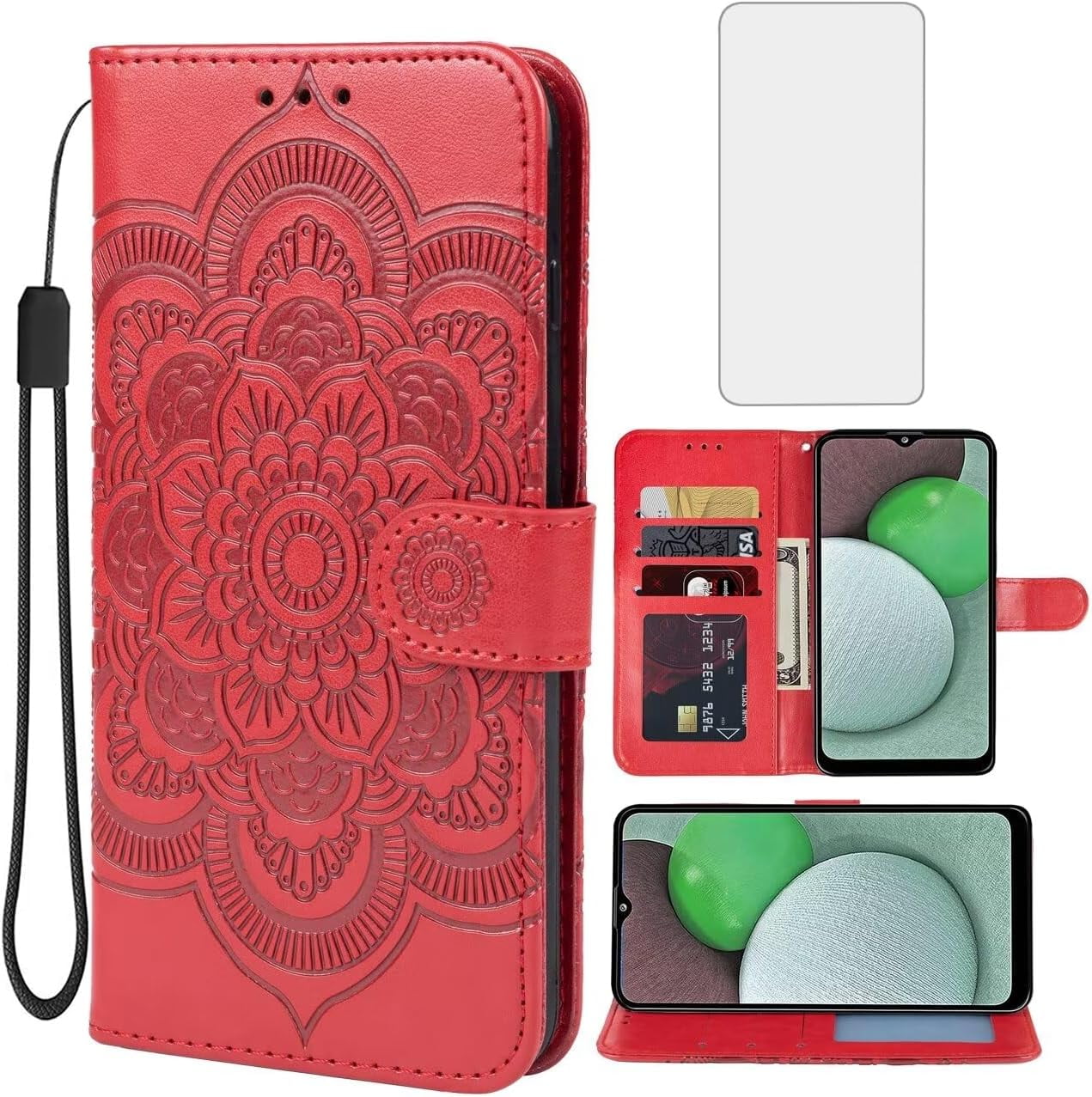 Case for Galaxy A03S Case, Samsung A03S SM-A037U Wallet Case with ...